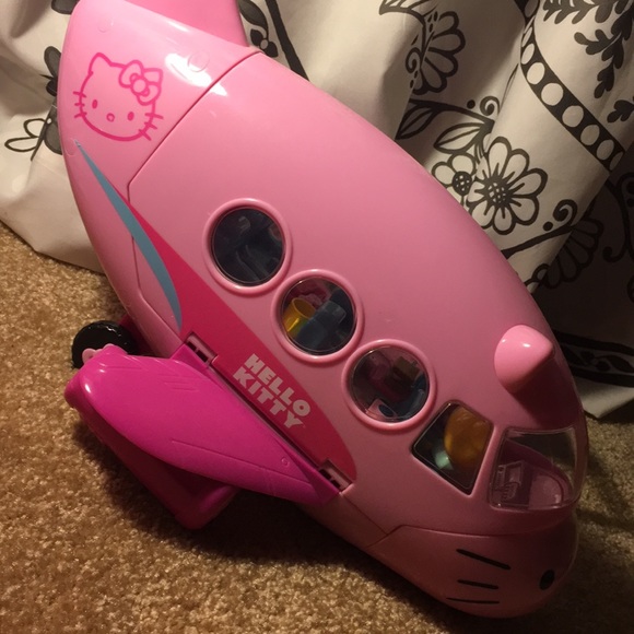Other | Hello Kitty Plane With Pilots And Accessories | Poshmark